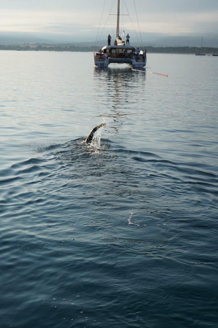 Noam Yaron s’est élancé pour 180 km à la nage entre Calvi et Monaco ...